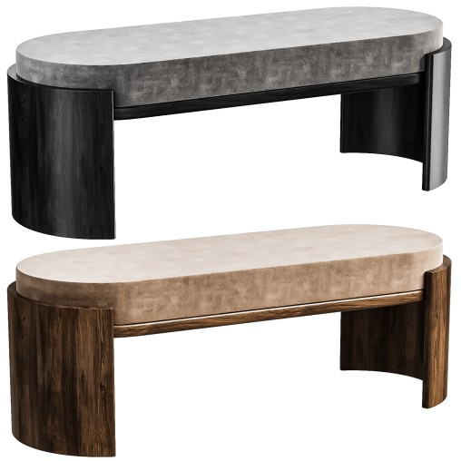 Hug Bench 3D model 3dbrute