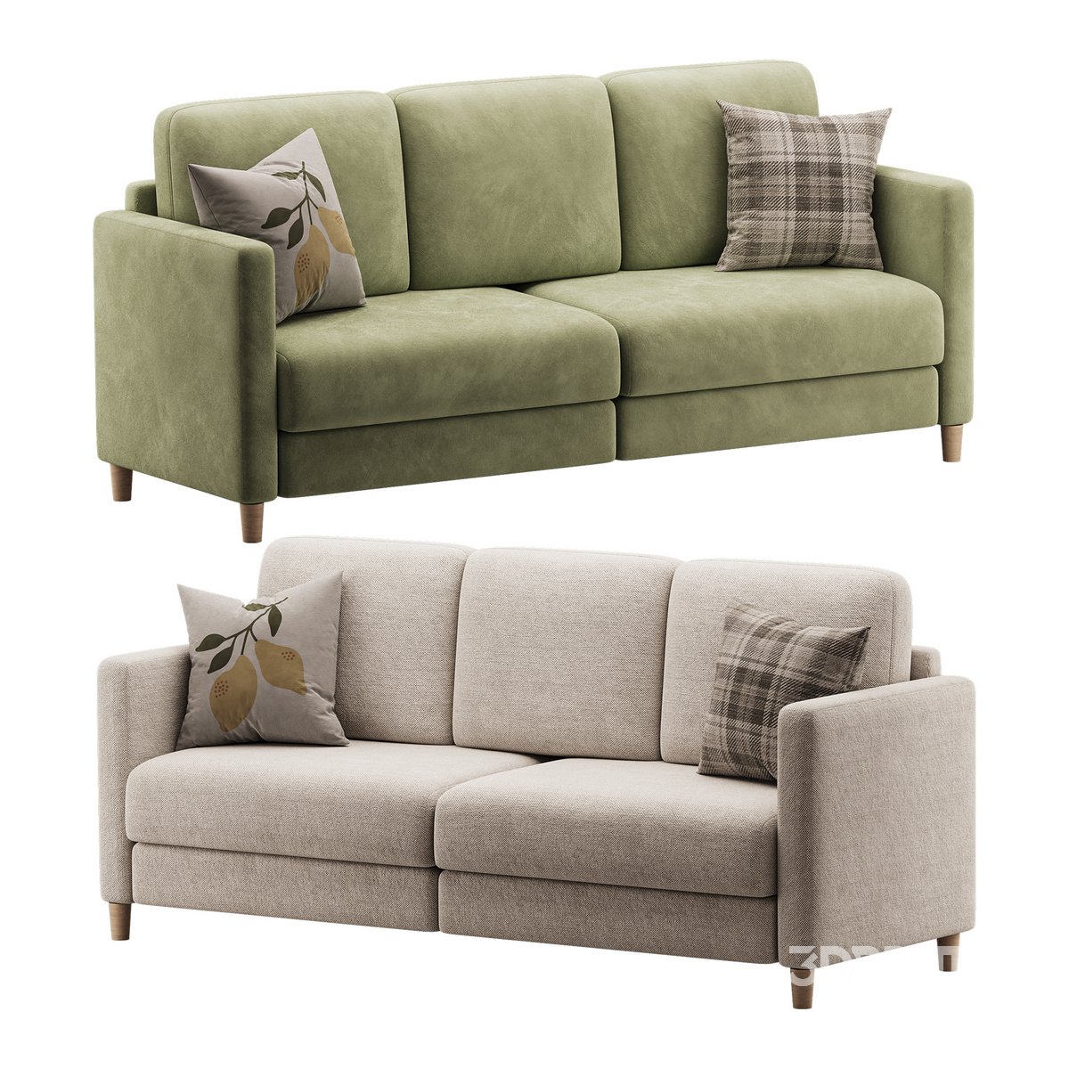 Comfy Teddy Sofa 3d model 3dbrute
