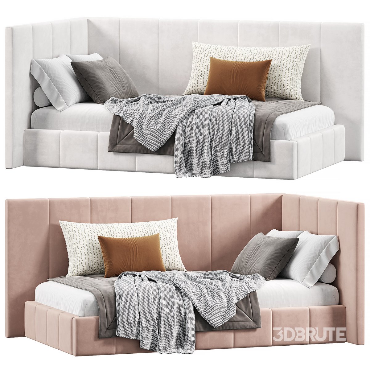 Corner bed Dandy kids by sensorsleep - 3dbrute : 3dmodel furniture and decor