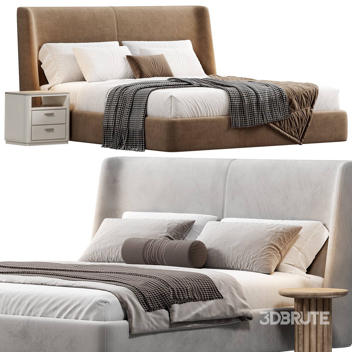 Echo Bed by Domkapa 3d model 3dbrute