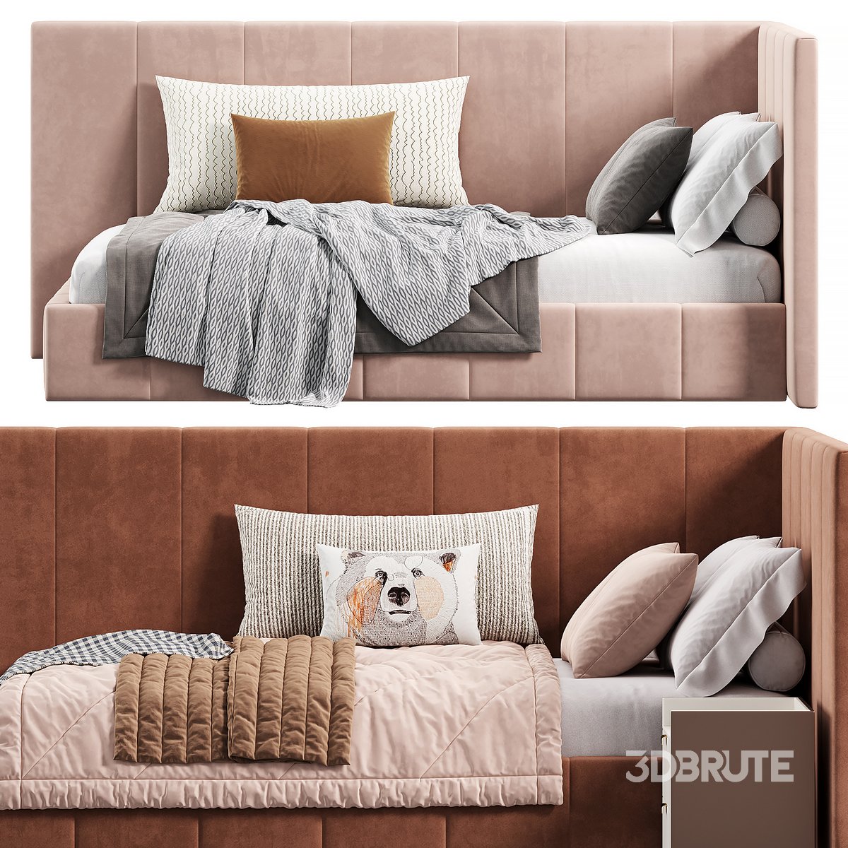 Corner bed Dandy kids by sensorsleep - 3dbrute : 3dmodel furniture and decor