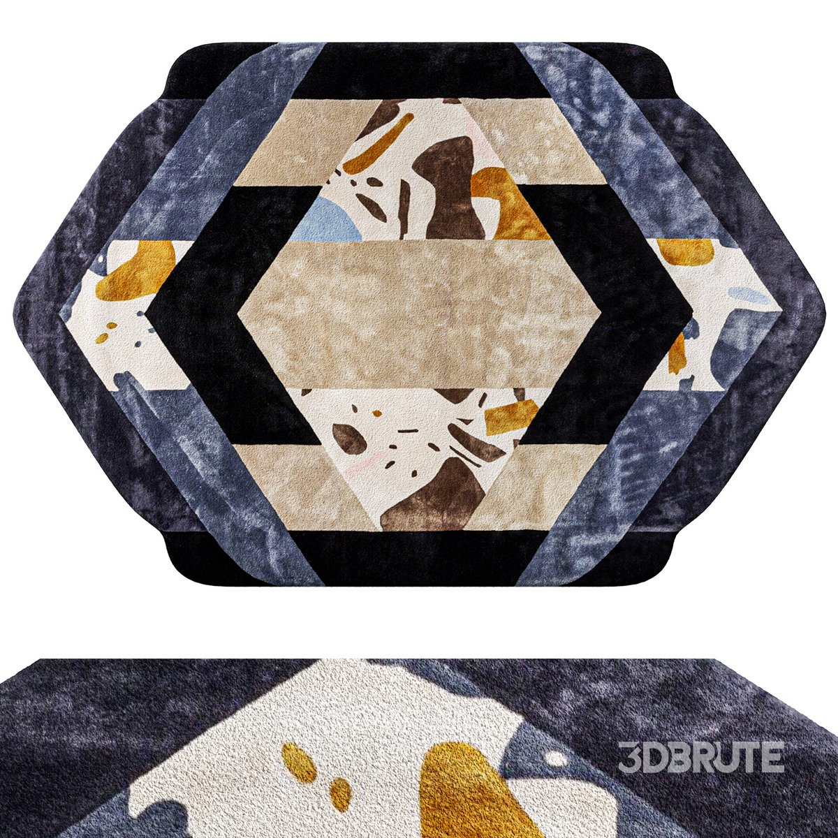 Rug 3d model 3dbrute