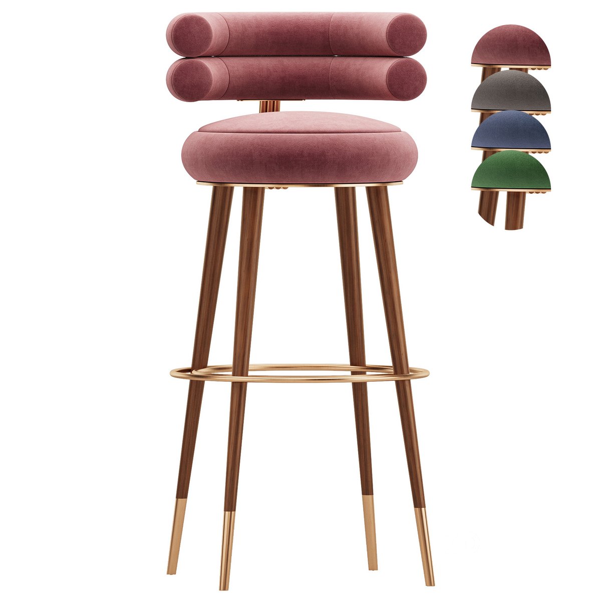 Bar Chair BETSY 3d model 3dbrute