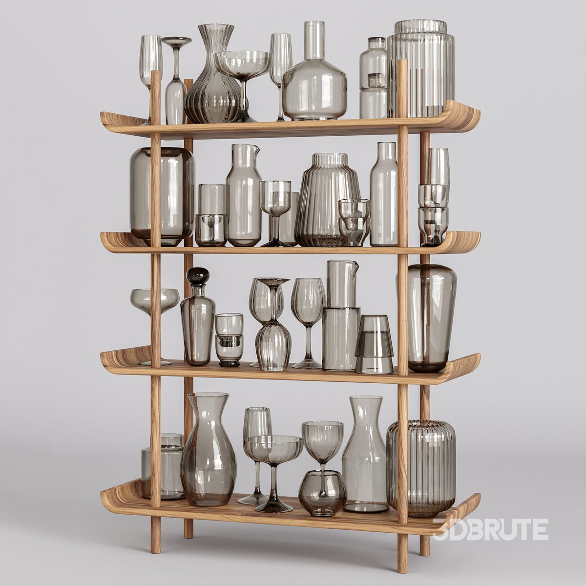Glass ware decor - Download -3d Models Free -3dbrute
