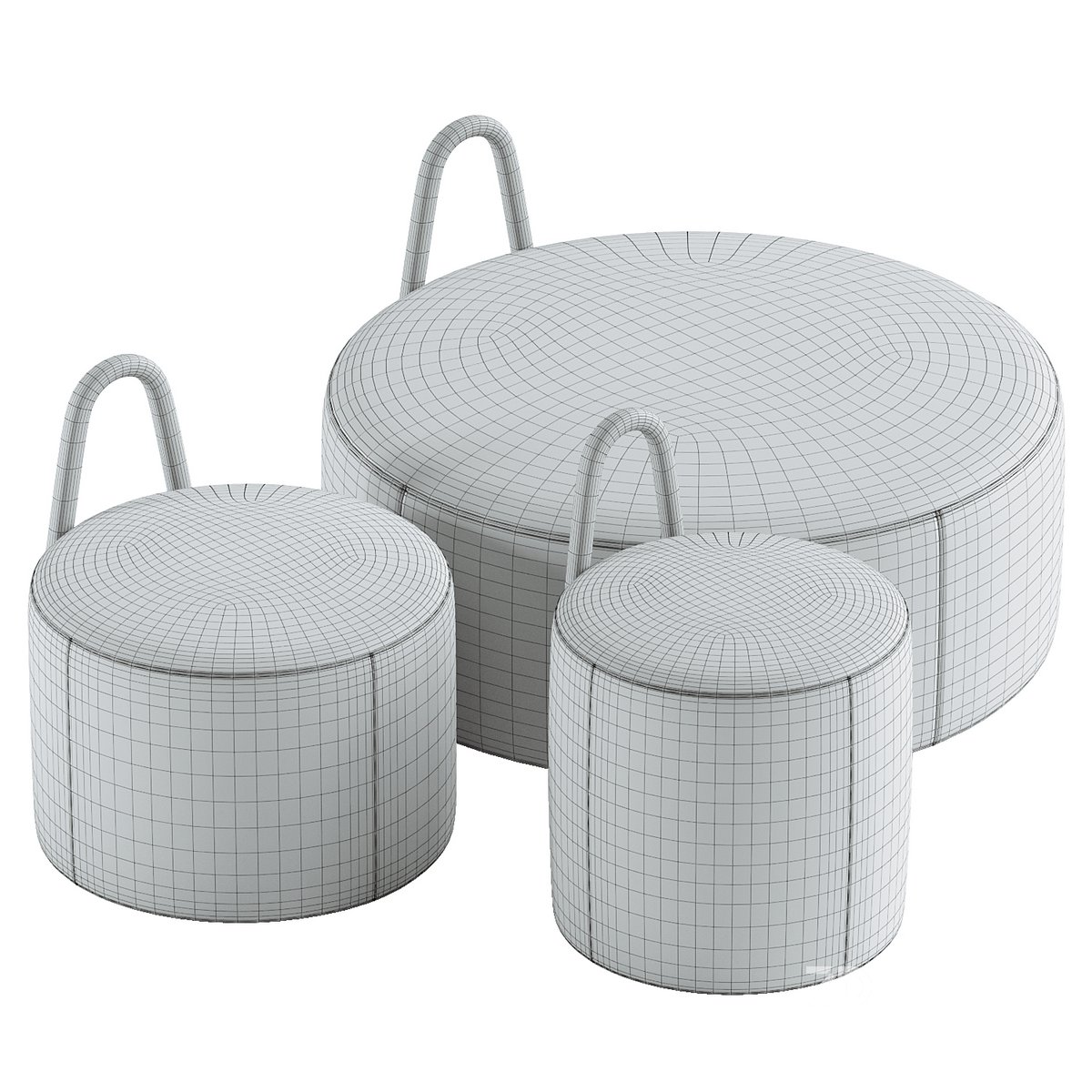 Amstelle Pouff - Download -3d Models Free -3dbrute