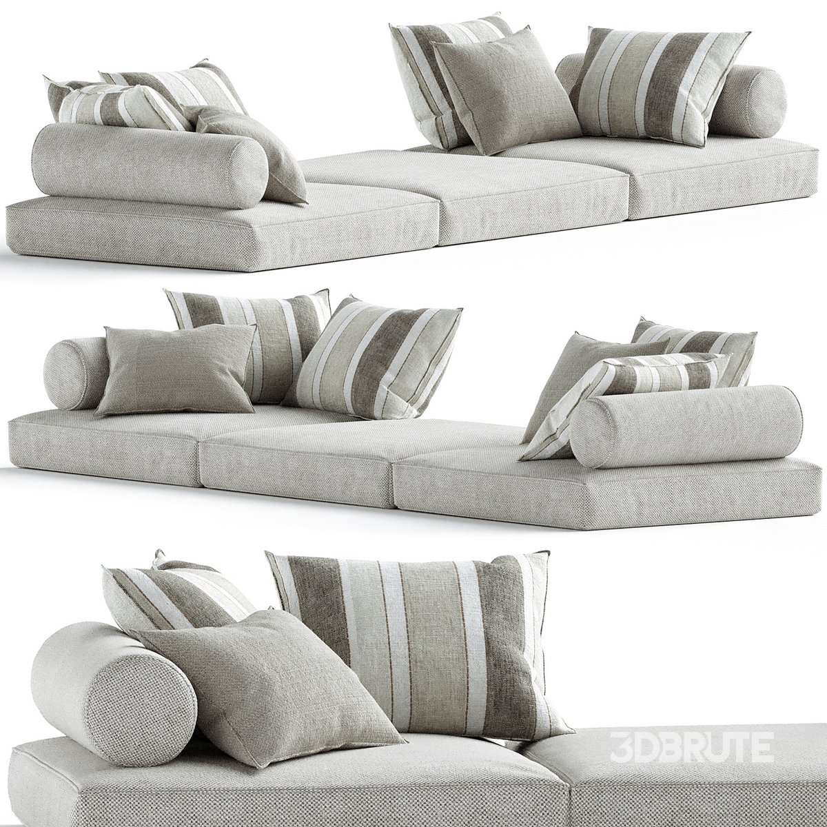 Window seat Combination - 3dbrute: 3D Models for a New Earth ...