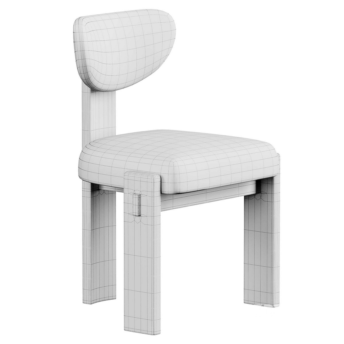 Elio Dining Chair 3d model 3dbrute