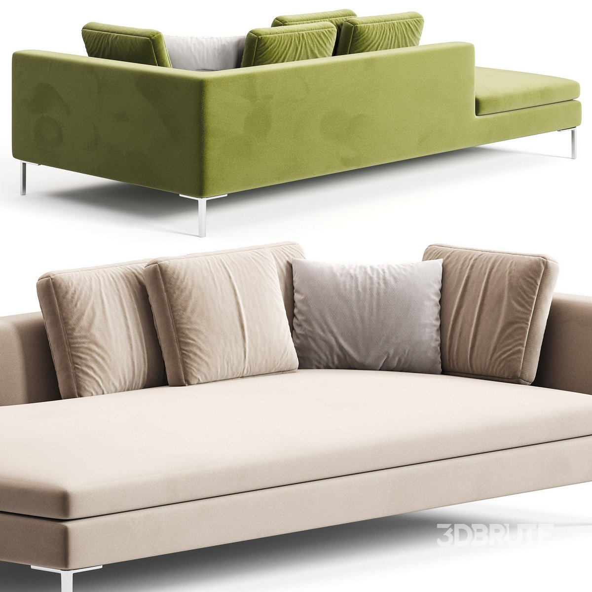 B&B ITALIA CHARLES SOFA - 3dbrute : 3dmodel furniture and decor