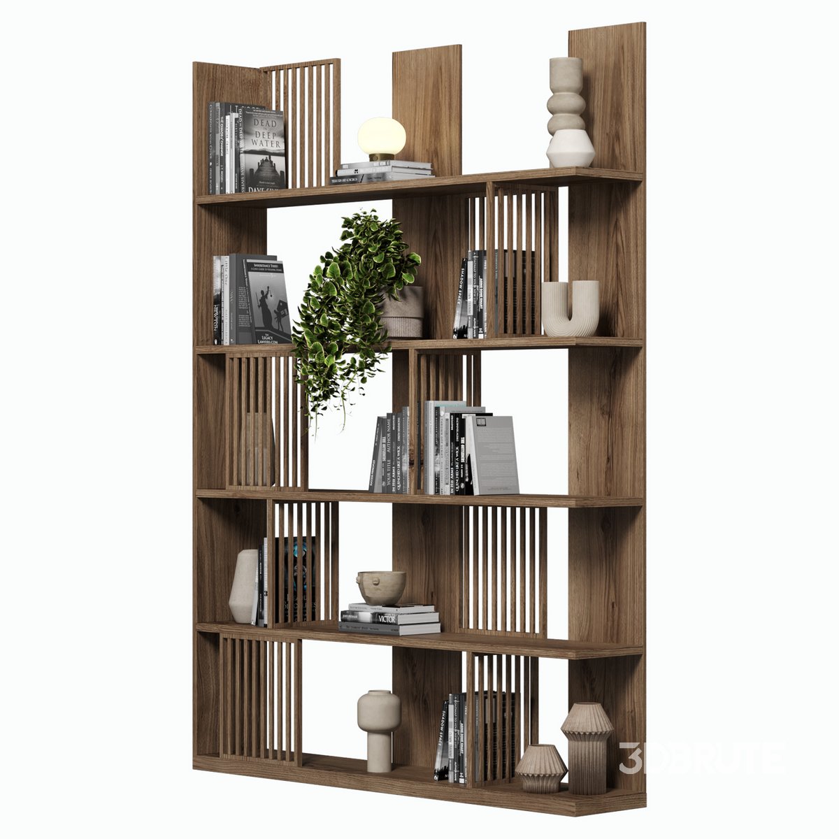 125 bookcase 125 - Download -3d Models Free -3dbrute