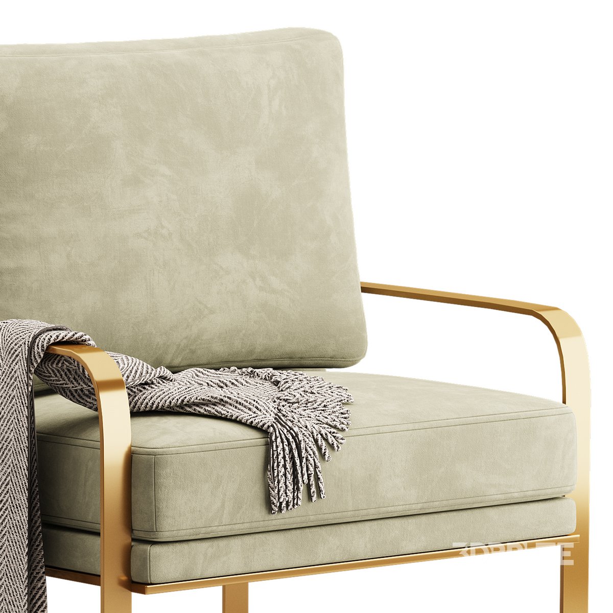 Lavish Ergonomic Arm Chair 3d model 3dbrute
