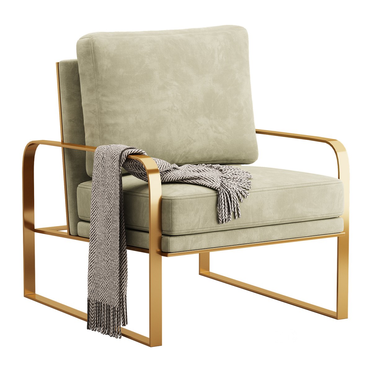 Lavish Ergonomic Arm Chair 3d model 3dbrute