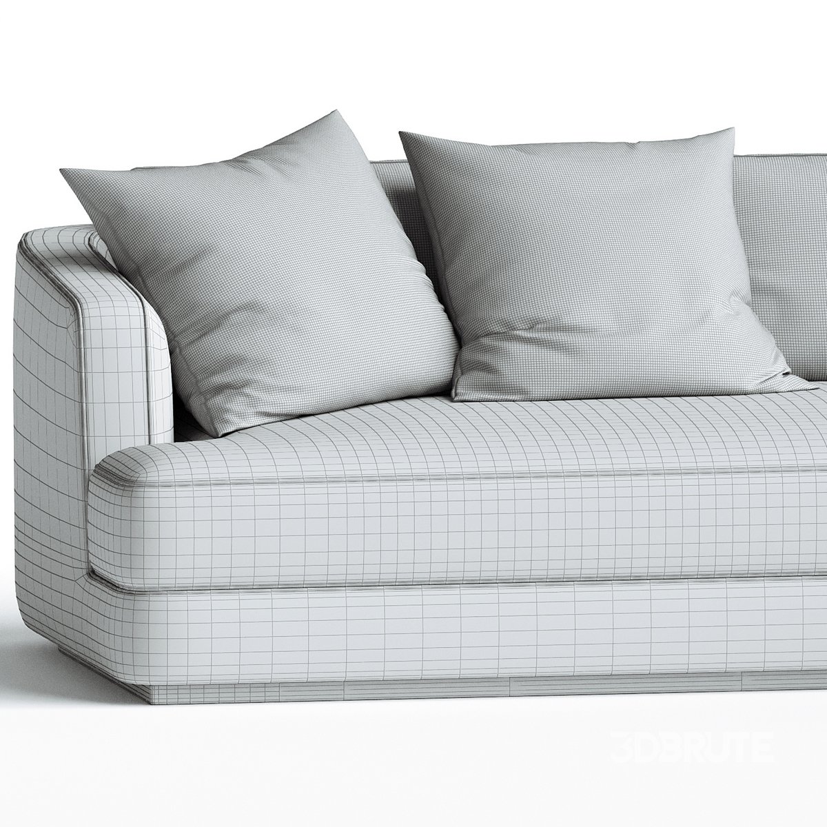 Flexform Barret Sectional Sofa Designer Roberto Lazzeroni - Download -3d Models Free -3dbrute