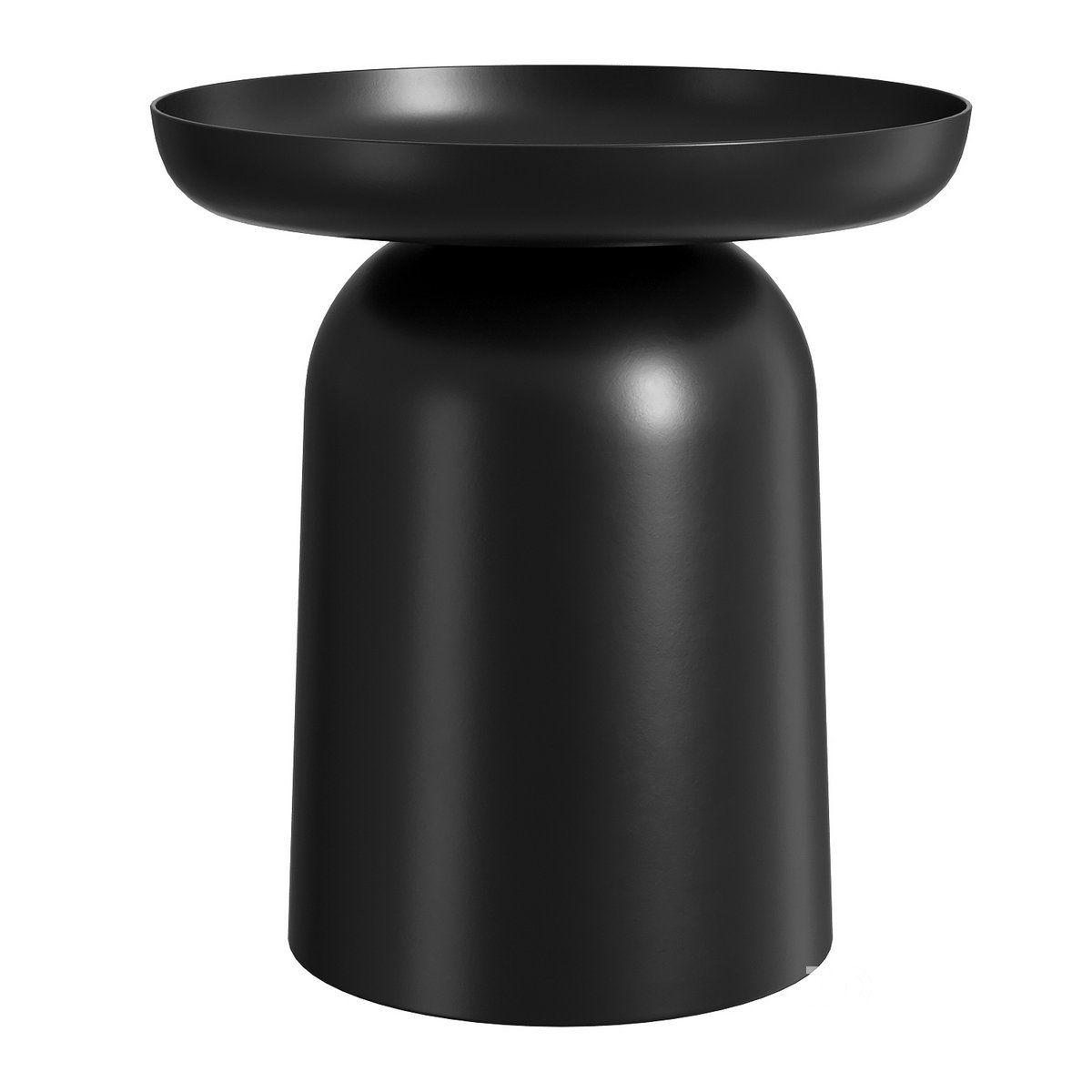 Soda Round Side Table Black 3d model 3dbrute