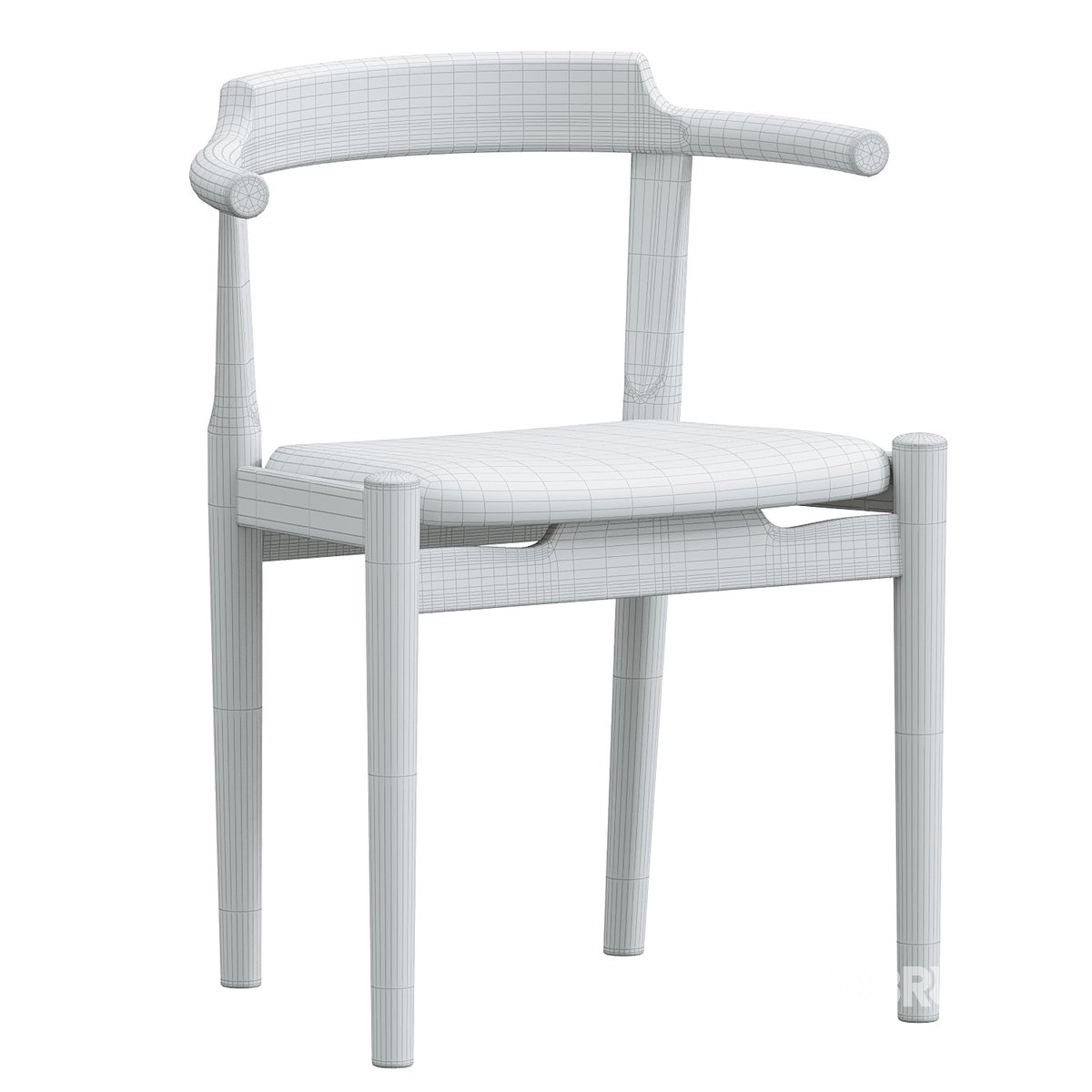 PP58 CHAIR Designed by Hans JWegner - Download -3d Models Free -3dbrute