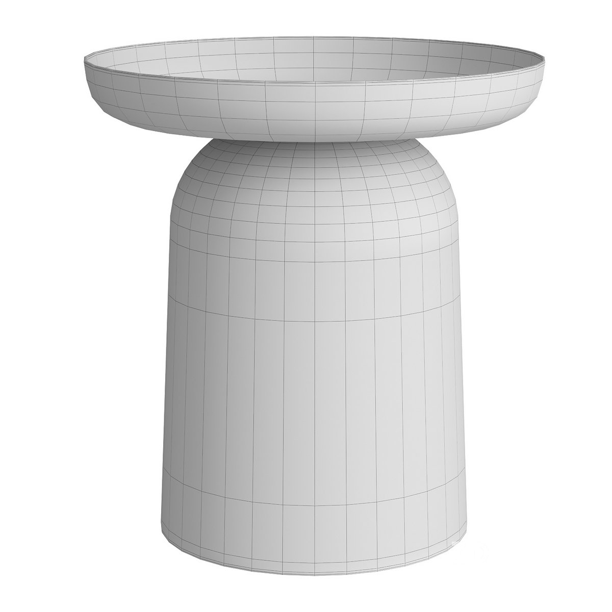 Soda Round Side Table Black 3d model 3dbrute