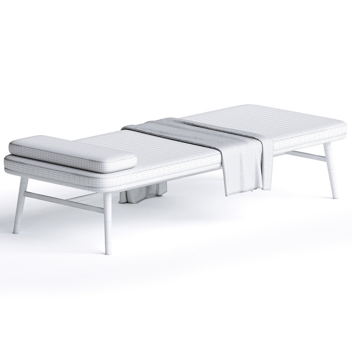 Flor Daybed - Download -3d Models Free -3dbrute