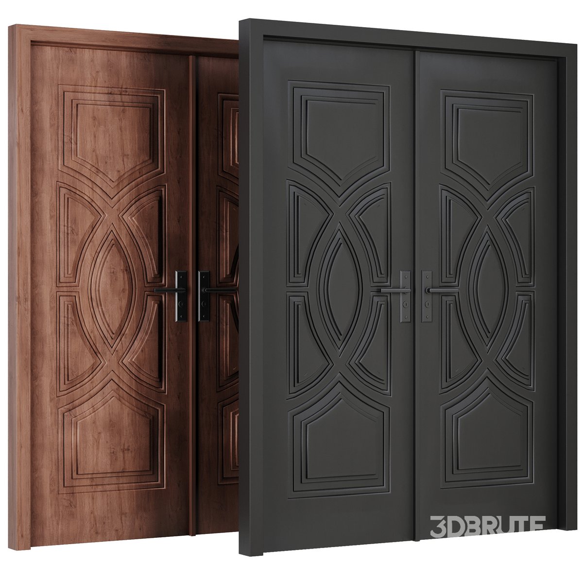 Entrance door set159 - Download -3d Models Free -3dbrute