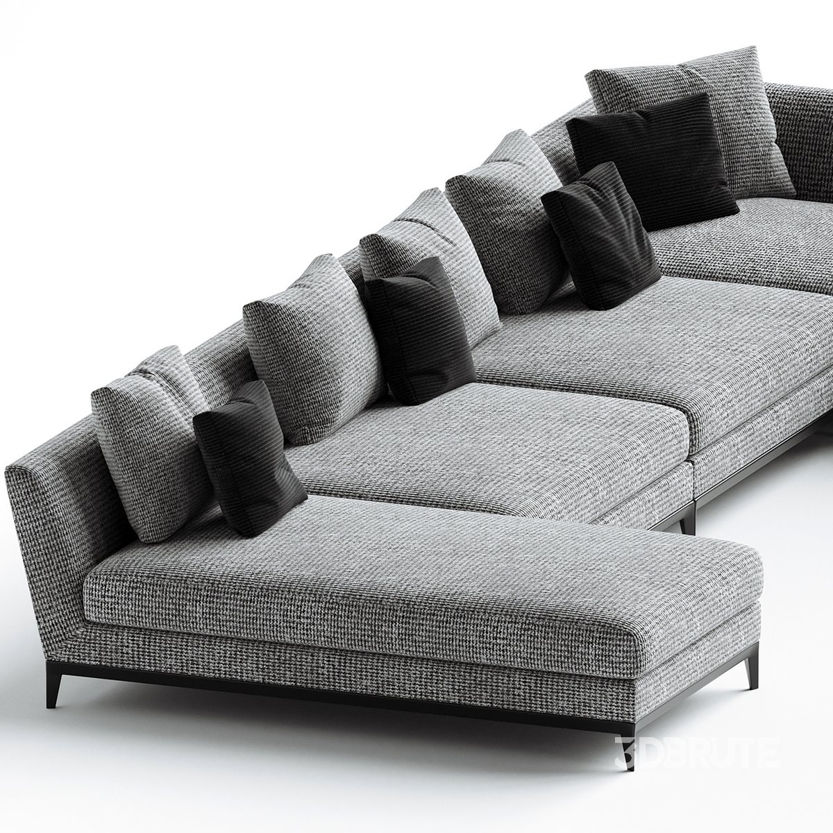 WESTON Sofa Flexform Designer Roberto Lazzeroni - Download -3d Models Free -3dbrute