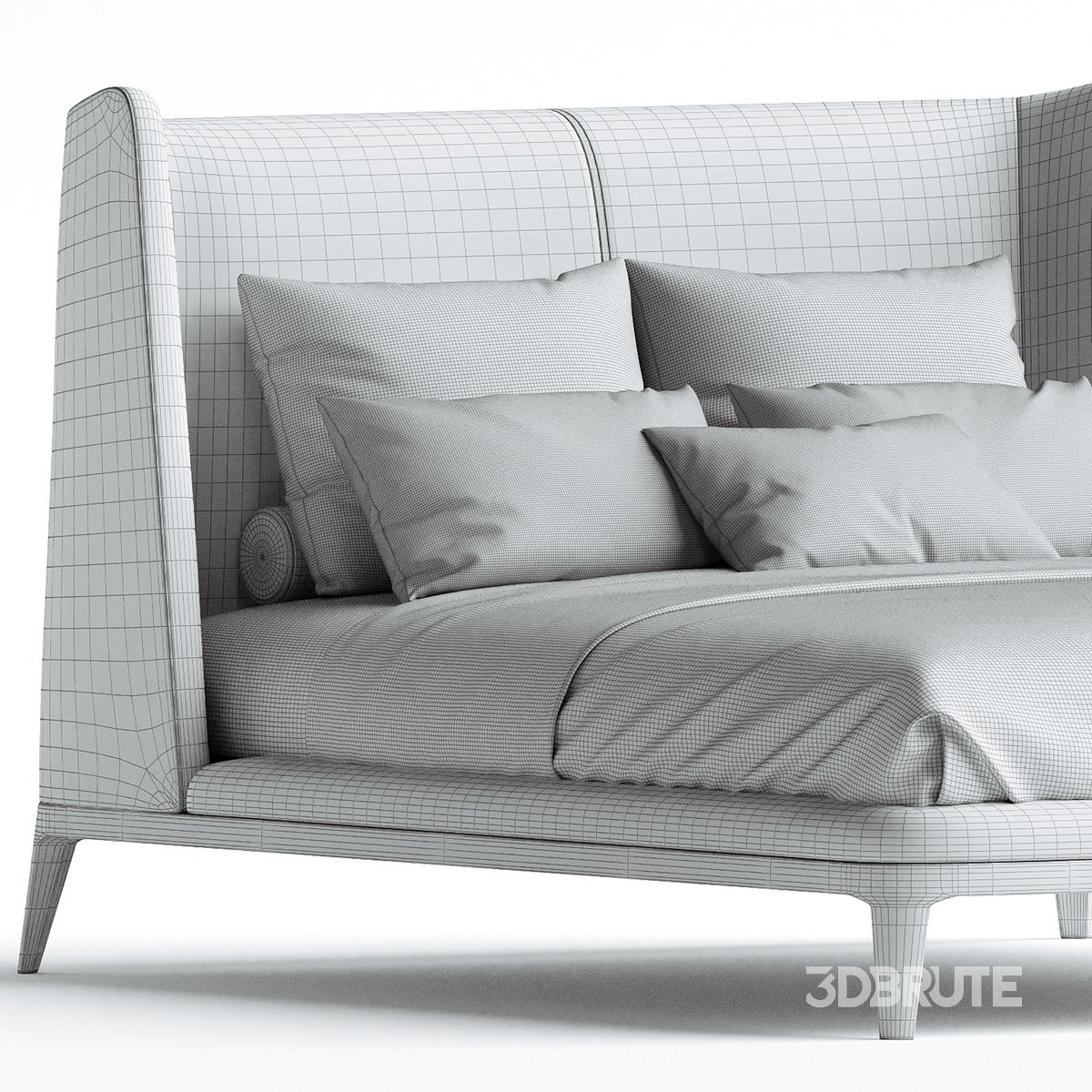 Flexform Dragonfly Bed - Download -3d Models Free -3dbrute