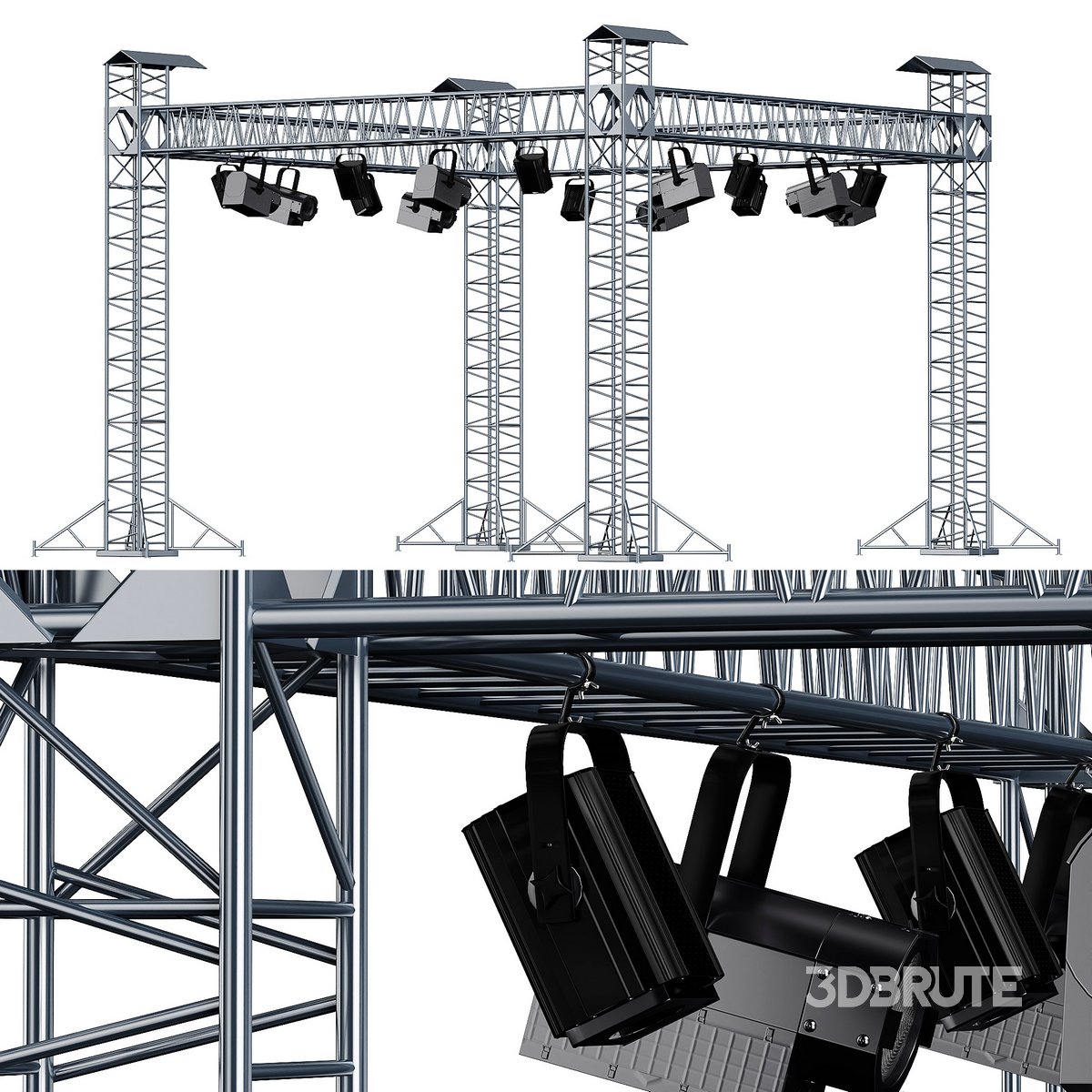 Soft theater farm with lighting equipment - 3dbrute : 3dmodel furniture ...