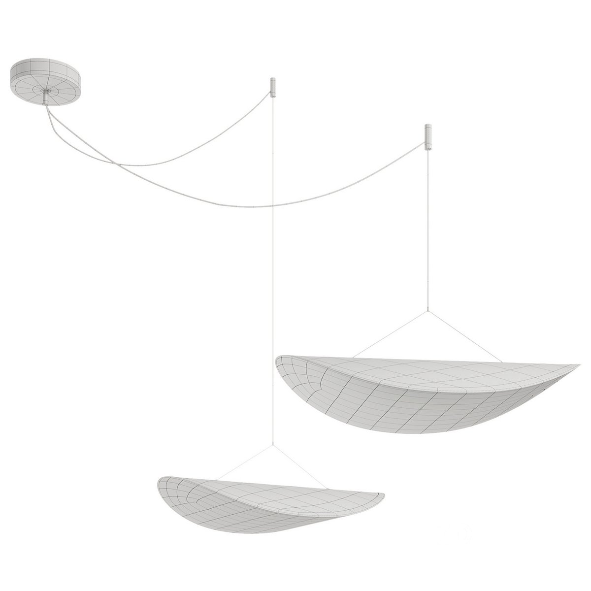 Tense Tyvek Pendant Lamp 3d model 3dbrute