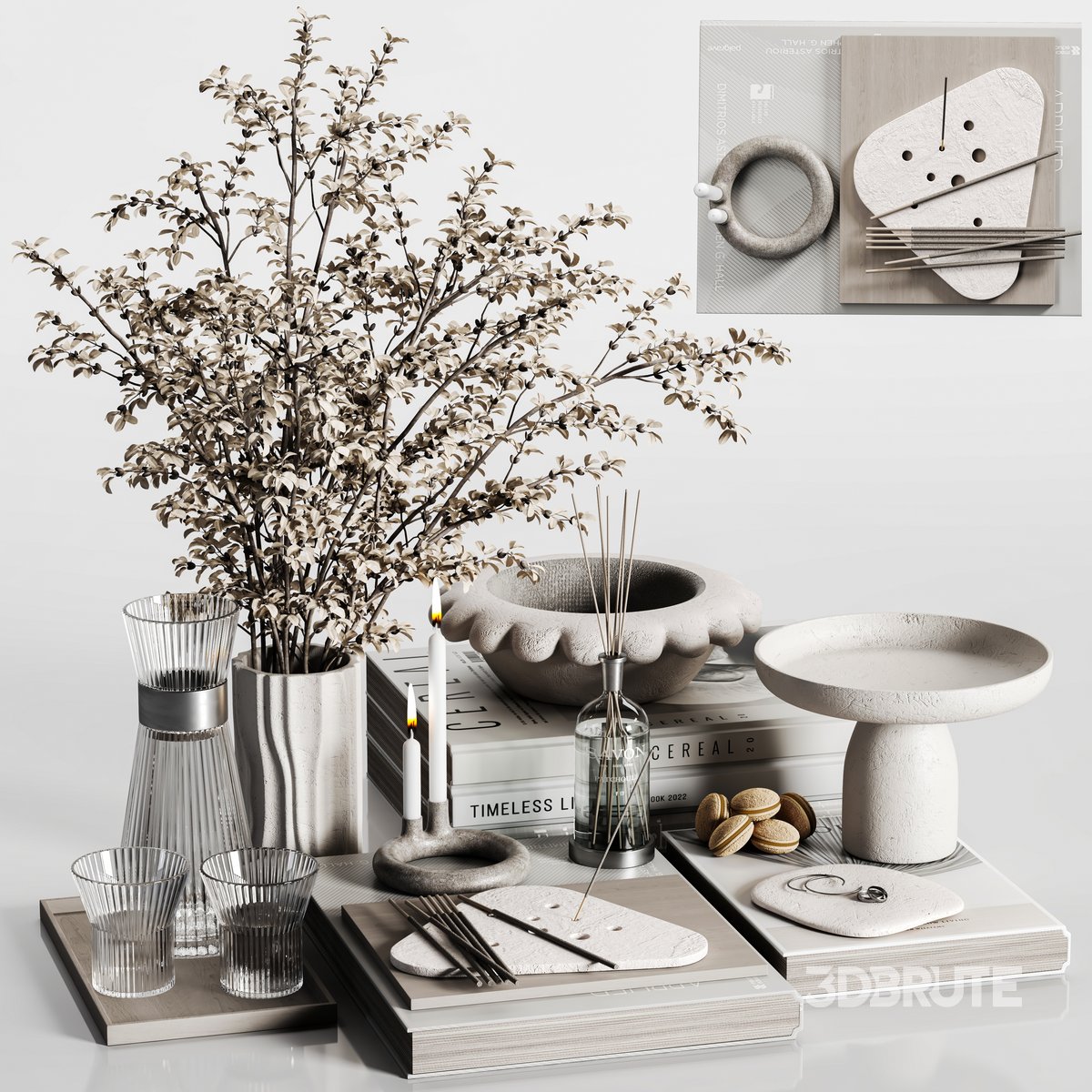 Decorative set - Download -3d Models Free -3dbrute