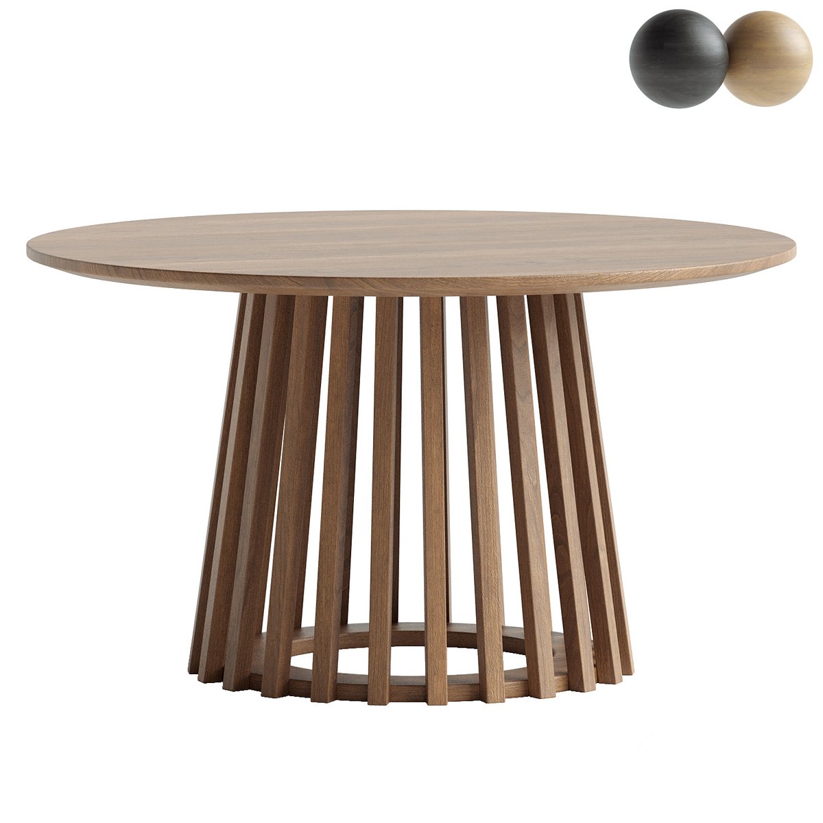 Palmer Slatted Sphere Coffee Table - 3dbrute : 3dmodel furniture and decor