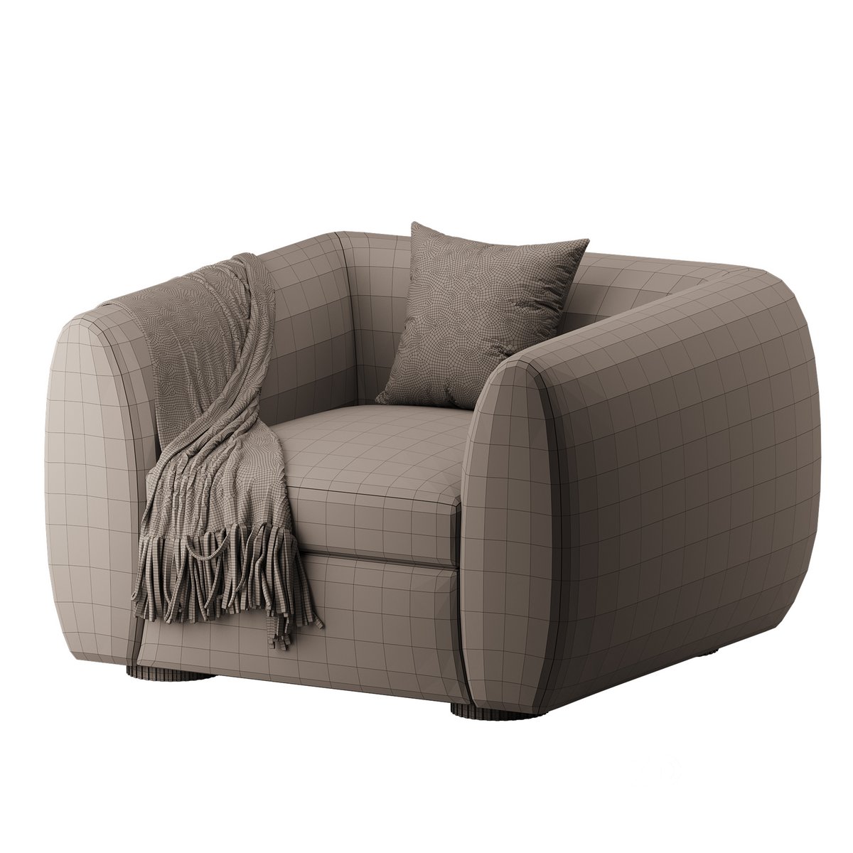 Sennen Armchair 3d model 3dbrute