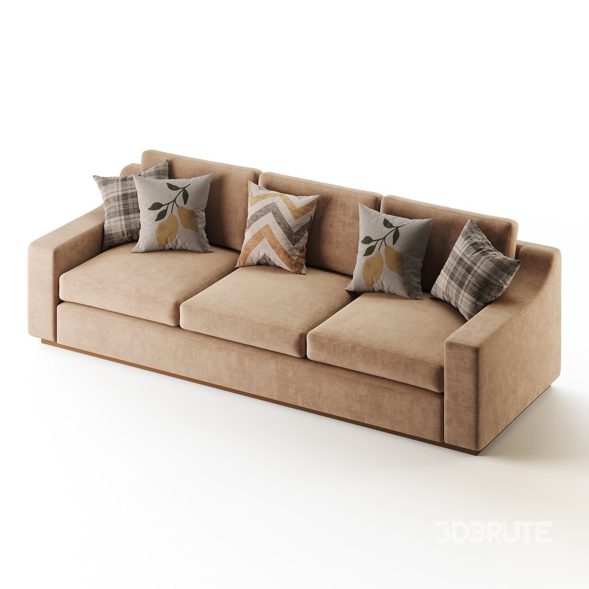 Sutton Extra Large Sofa 3d model 3dbrute