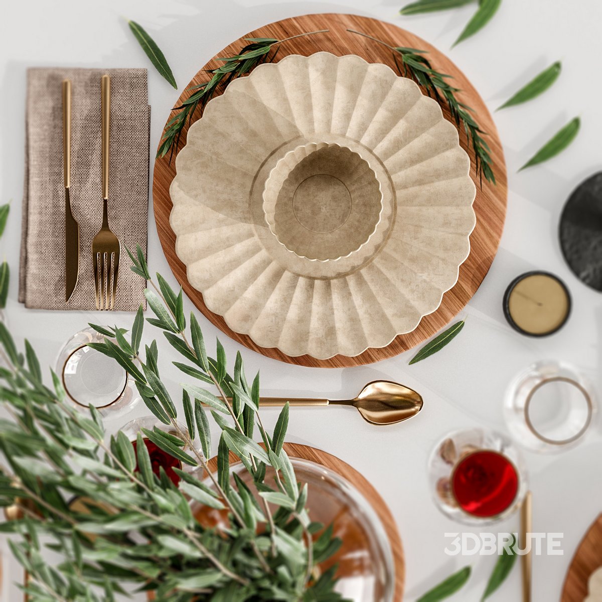 Tableware B03 - Download -3d Models Free -3dbrute