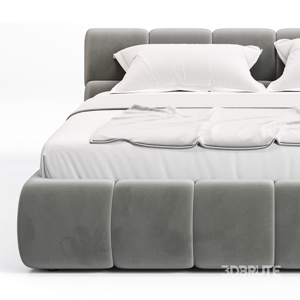 B&B ITALIA Tufty Bed 3d model 3dbrute