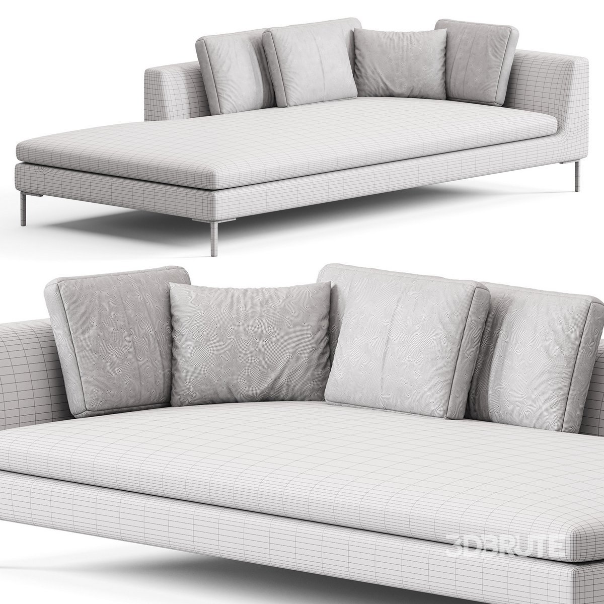 B&B ITALIA CHARLES SOFA - Download -3d Models Free -3dbrute