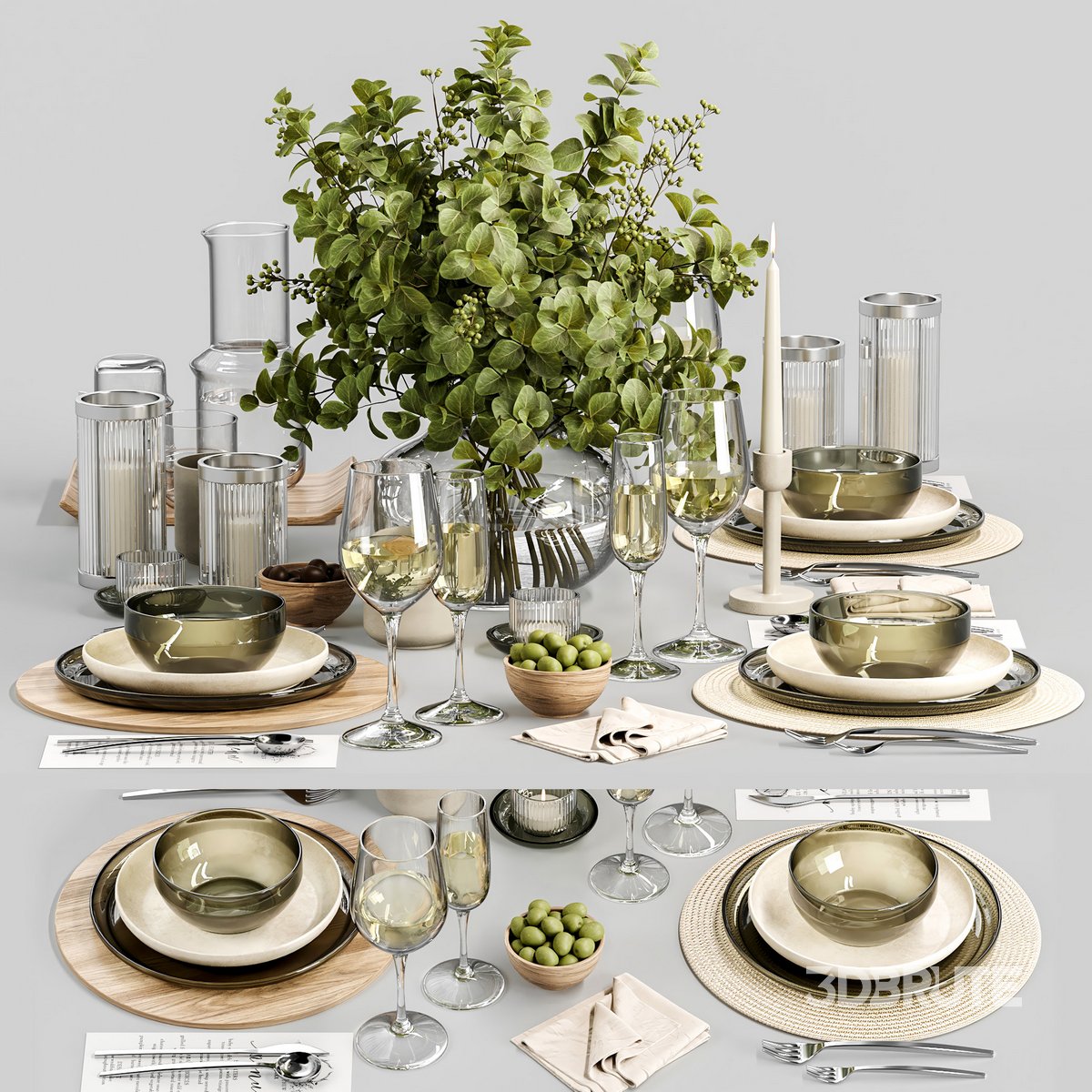 Tableware B016 - Download -3d Models Free -3dbrute