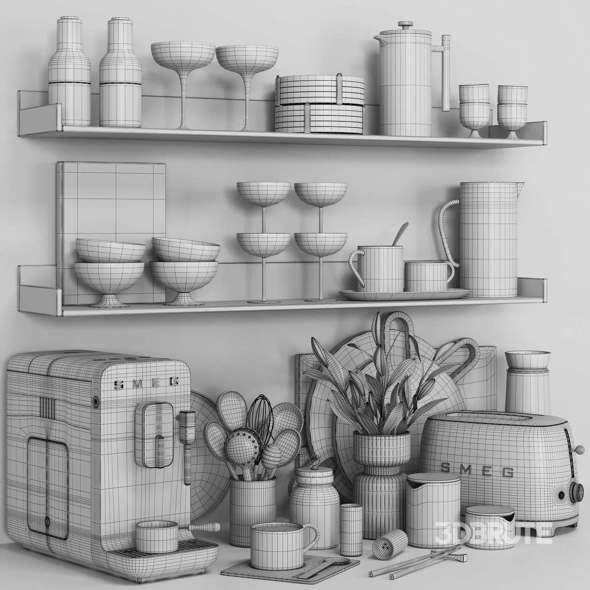 kitchen accessories 14 - 3dbrute : 3dmodel furniture and decor