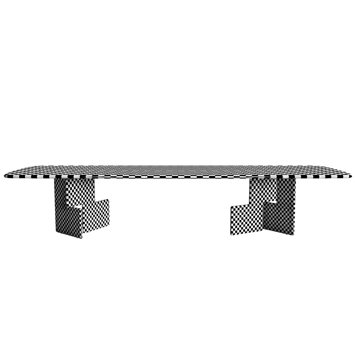 Nico Square dining table by minotti 3d model 3dbrute