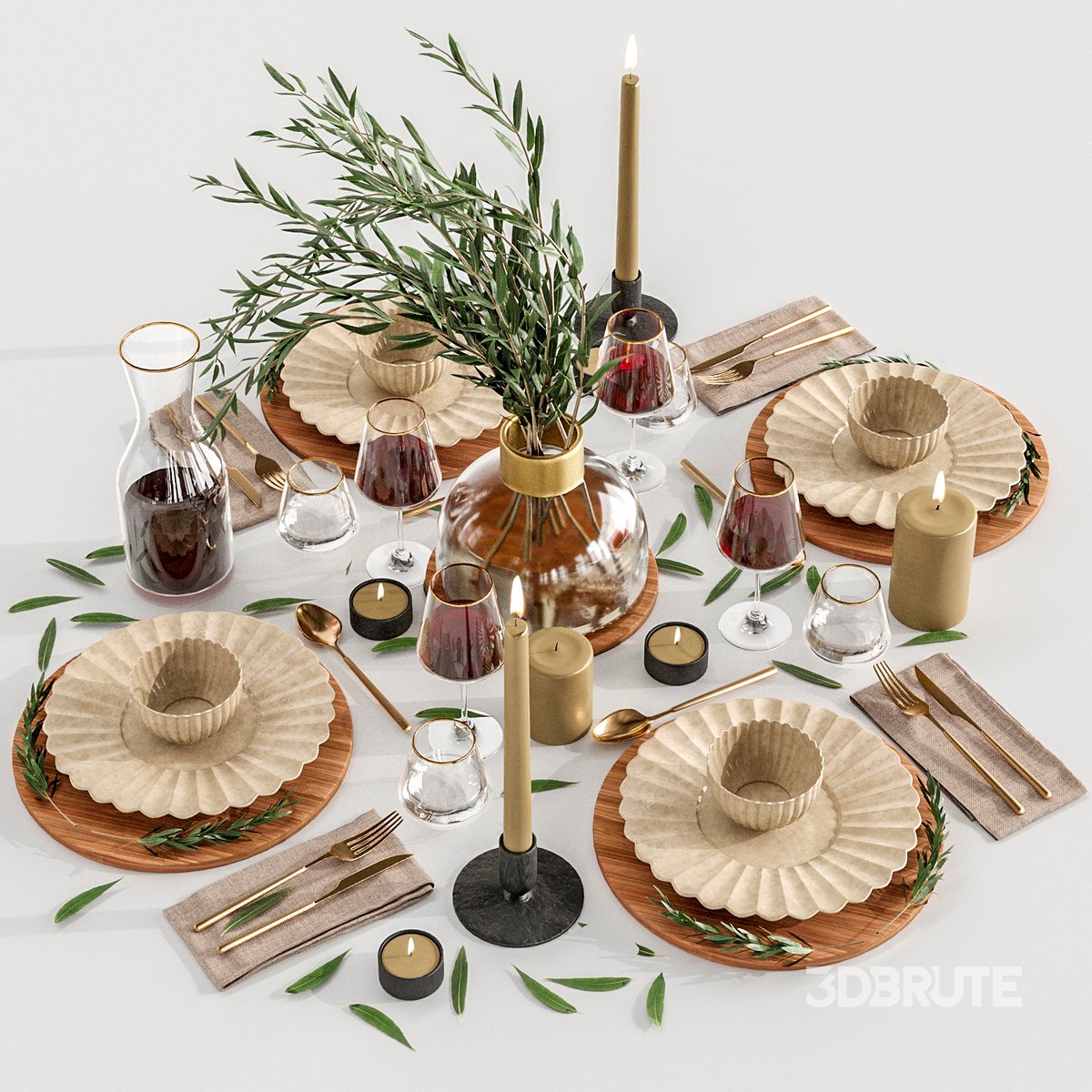 Tableware B03 - Download -3d Models Free -3dbrute