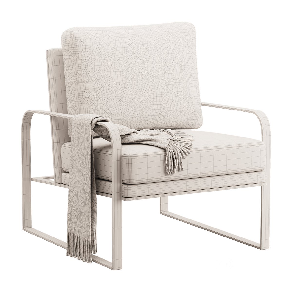 Lavish Ergonomic Arm Chair 3d model 3dbrute