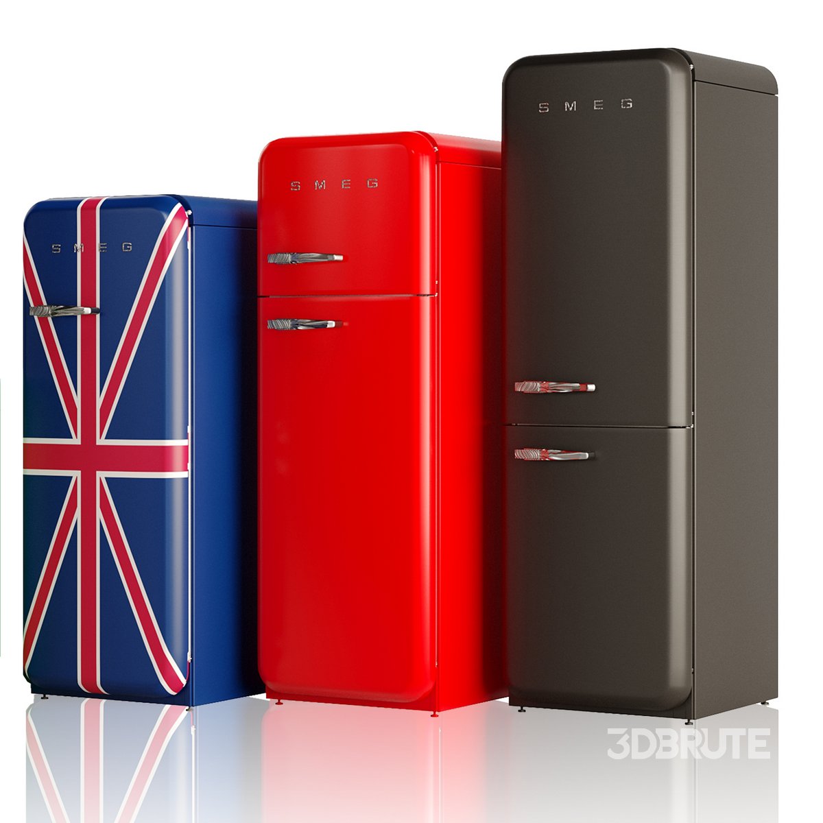 SMEG Rrefrigerators - Download -3d Models Free -3dbrute