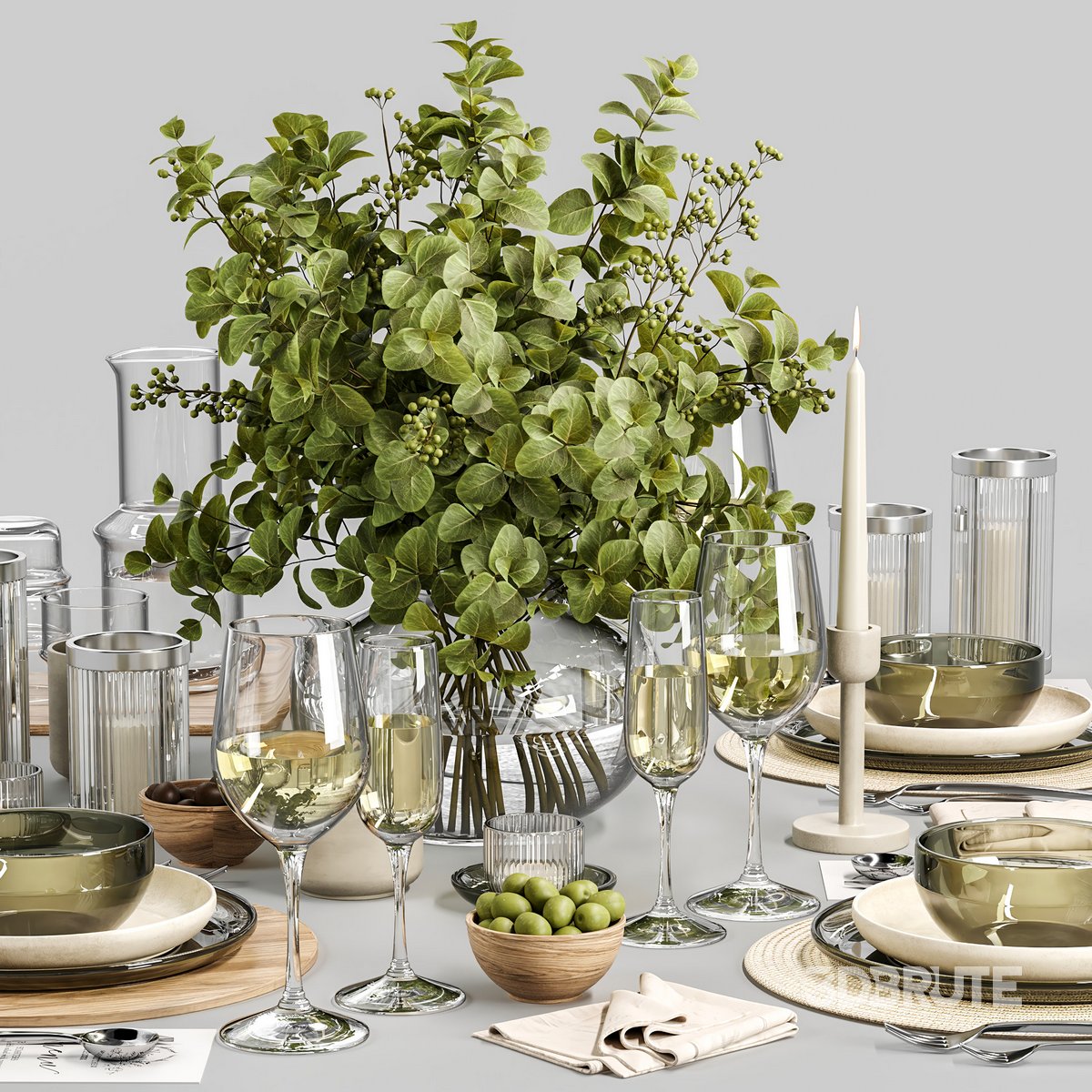 Tableware B016 - Download -3d Models Free -3dbrute